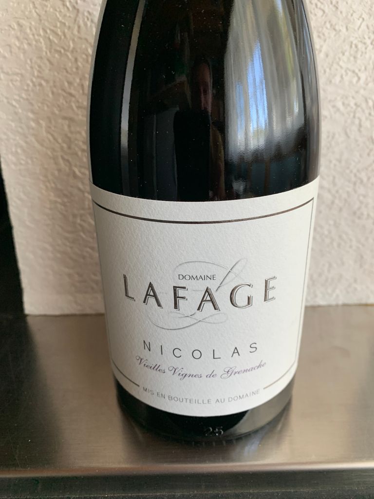 2018 Domaine Lafage Côtes Catalanes Cuvée Nicolas, France, Languedoc ...