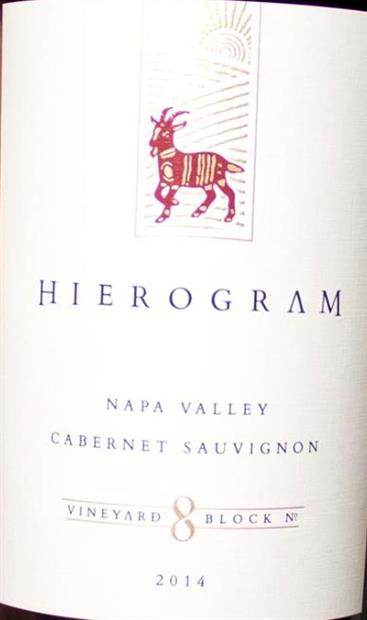 2013 Hierogram Wines Cabernet Sauvignon Block No. 8, USA, California ...