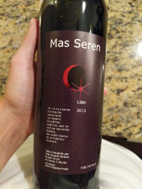 2015 Mas Seren Cévennes Lilith, France, Languedoc Roussillon, Languedoc ...