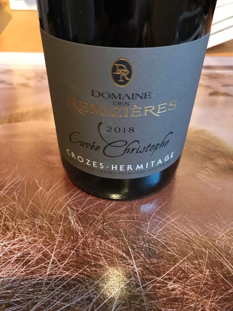 2018 Domaine des Rémizières Crozes-Hermitage Cuvée Christophe, France ...