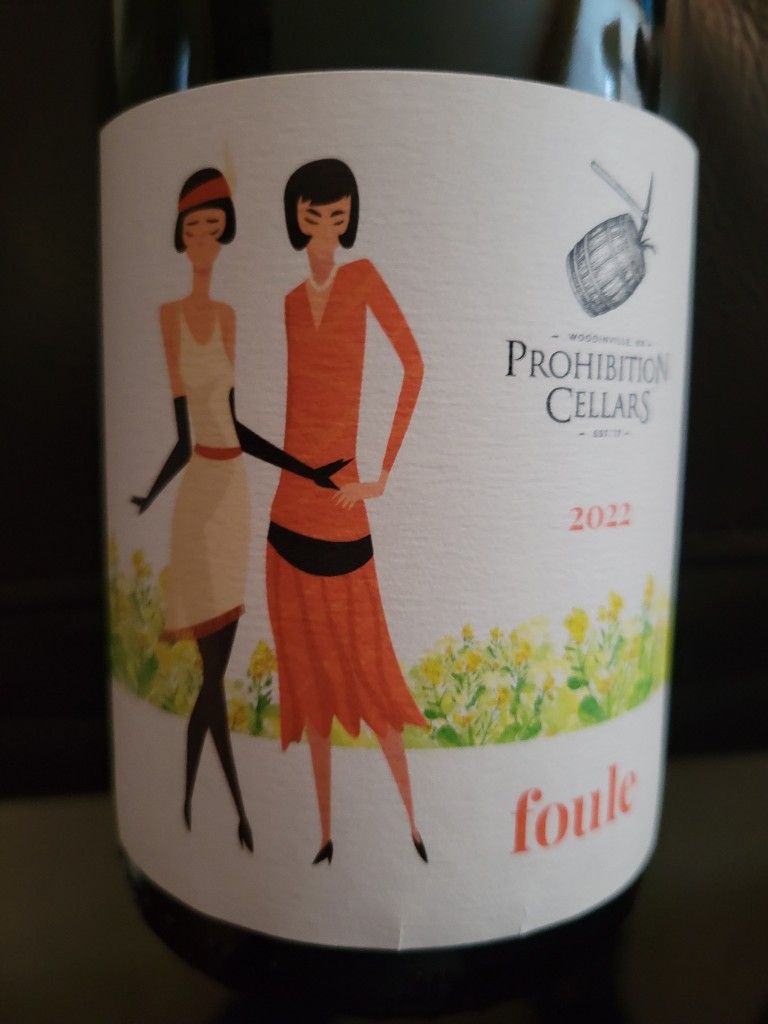 2024 Prohibition Cellars Foule White Blend Stillwater Creek Vineyard ...