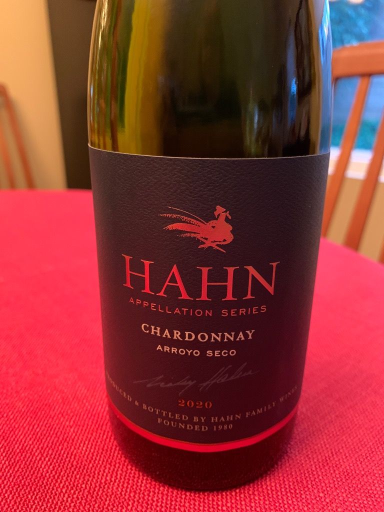 2021 Hahn Chardonnay Winery Selection Arroyo Seco, USA, California, Central Coast, Arroyo Seco ...
