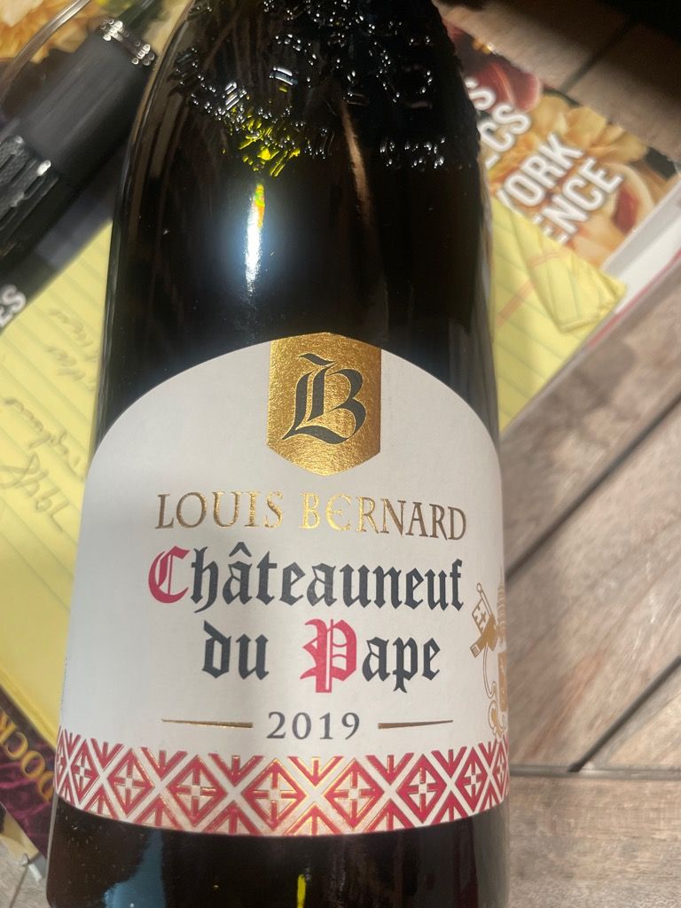 2019 Louis Bernard Châteauneuf-du-Pape, France, Rhône, Southern Rhône ...
