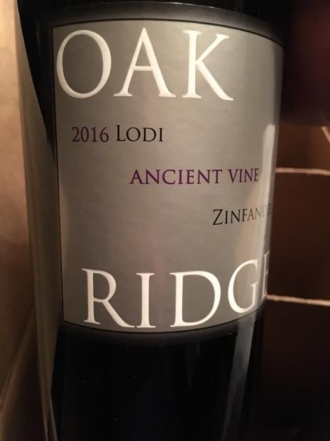 2016 Oak Ridge Winery Zinfandel Ancient Vine, USA, California, Central ...