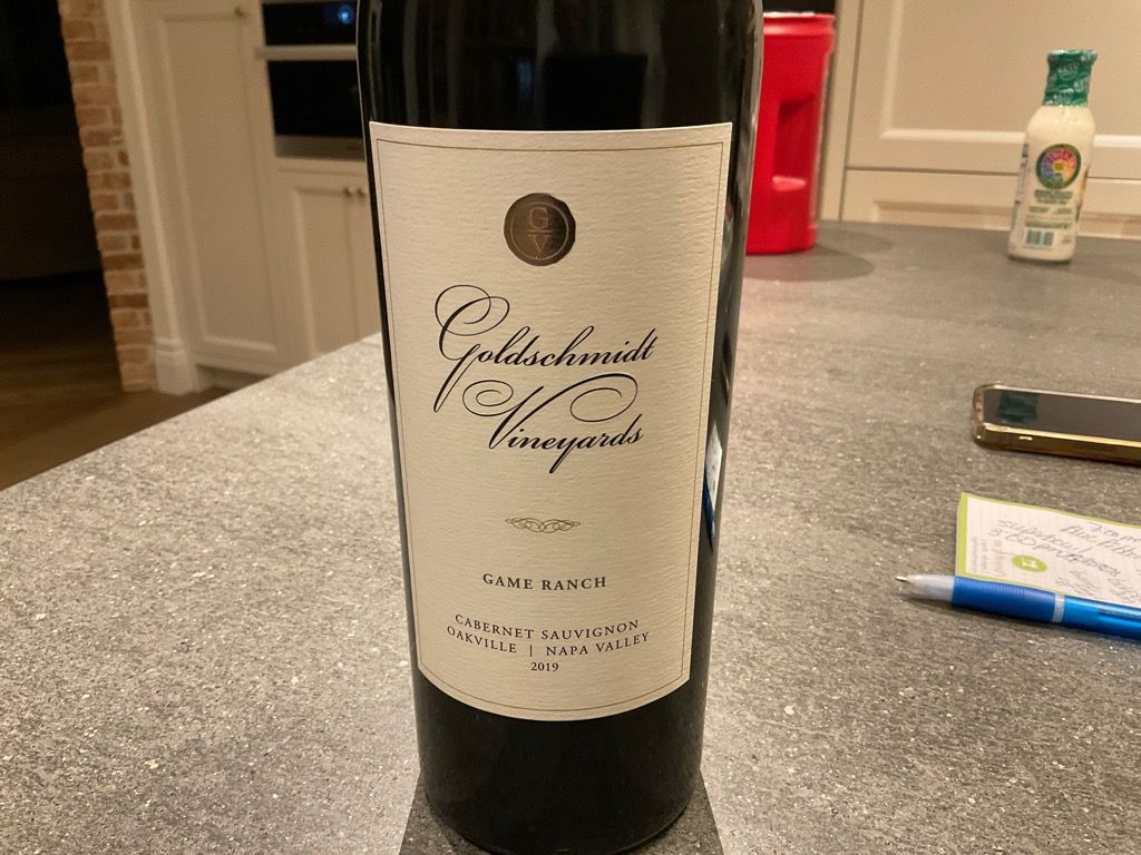 2019 Goldschmidt Vineyard Cabernet Sauvignon Plus Game Ranch Vineyard ...
