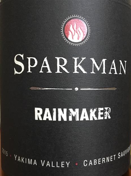 2015 Sparkman Cellars Cabernet Sauvignon Rainmaker, USA, Washington ...