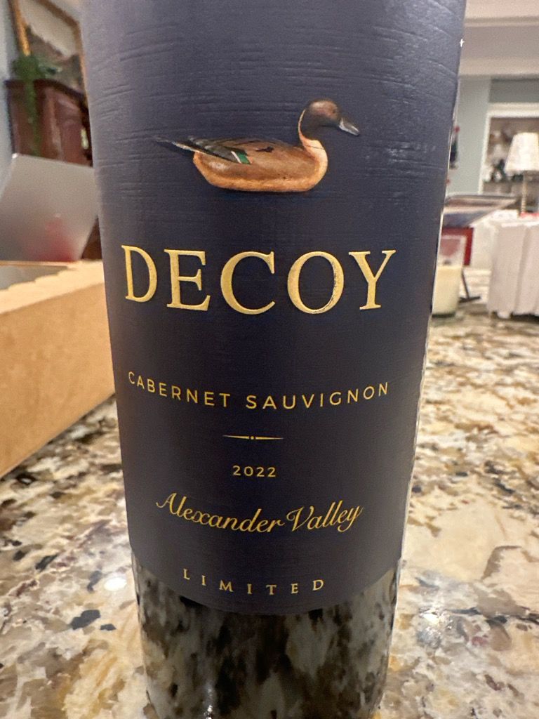 2022 Decoy Cabernet Sauvignon Limited Alexander Valley, USA, California ...