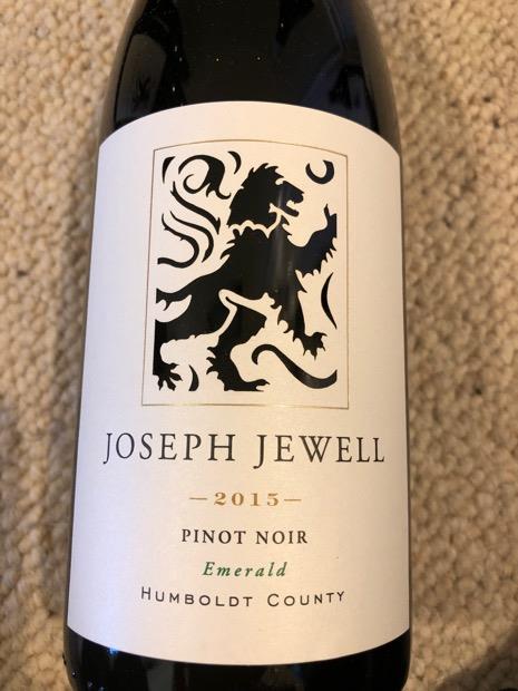 2015 Joseph Jewell Pinot Noir Emerald, USA, California, North Coast ...