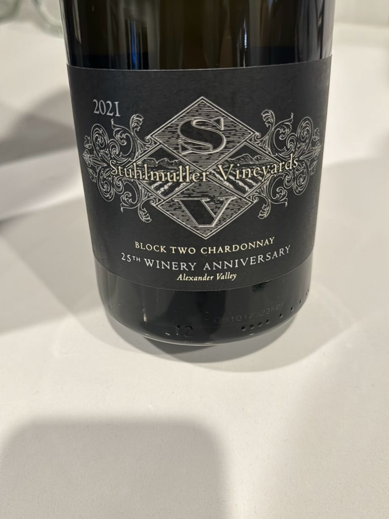 2021 Stuhlmuller Vineyards Chardonnay Block Two, USA, California ...
