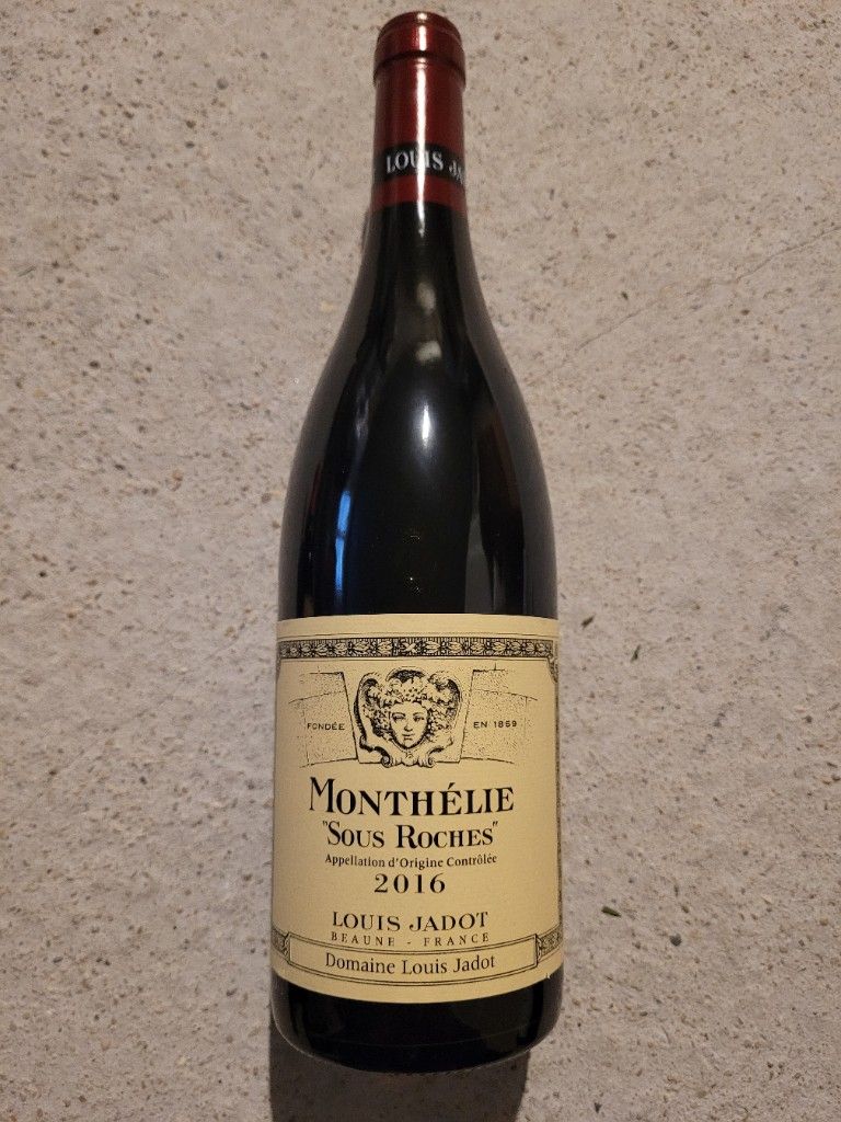 2016 Louis Jadot Monthélie Sous Roches, France, Burgundy, Côte de ...