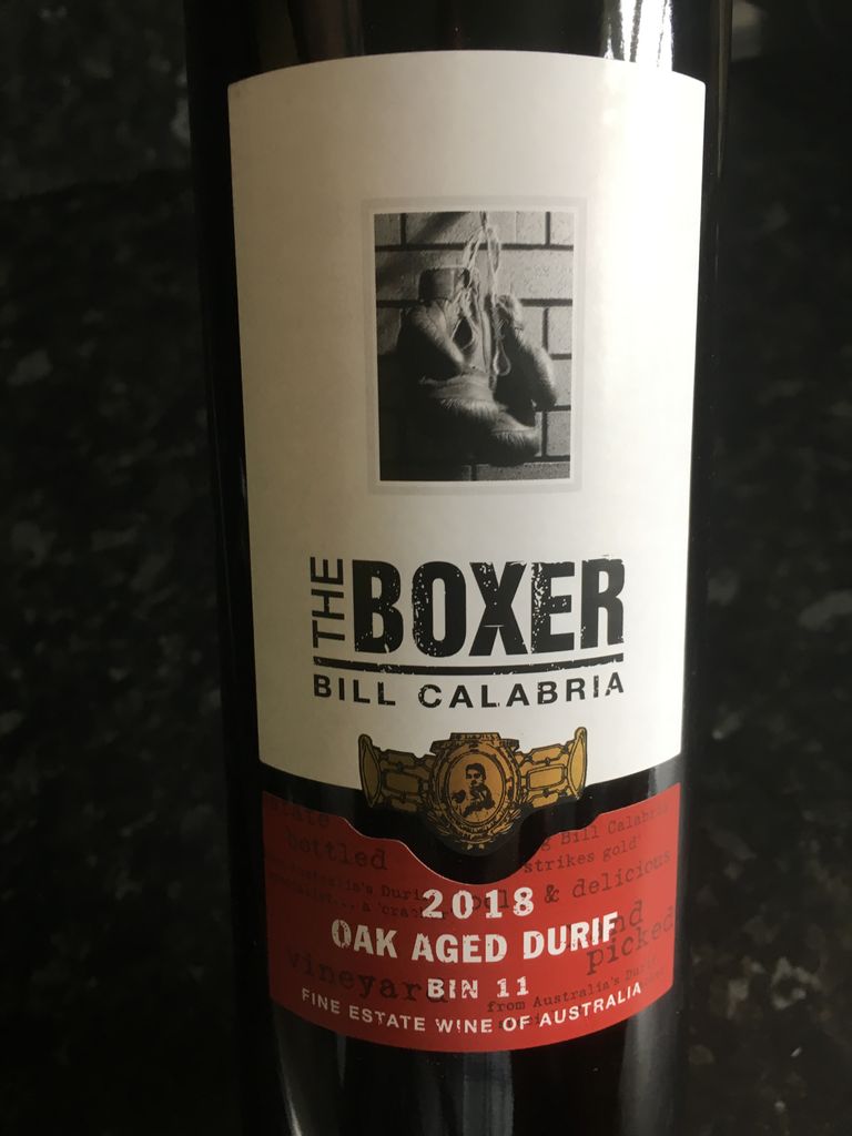 2018 Bill Calabria Durif The Boxer, Australia, New South Wales ...