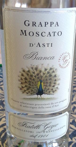 NV Fratelli Gozio Grappa Bianca, Italy, Piedmont, Asti, Moscato d'Asti ...