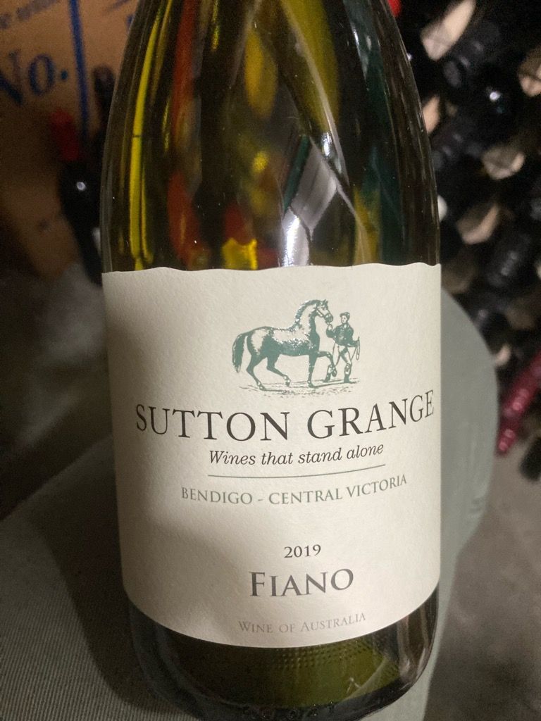 2022 Sutton Grange Fiano Estate, Australia, Victoria, Central Victoria ...