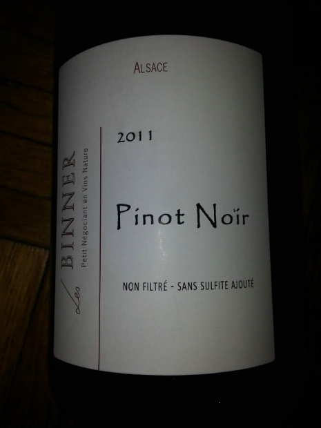 2010 Domaine Binner Pinot Noir, France, Alsace - CellarTracker