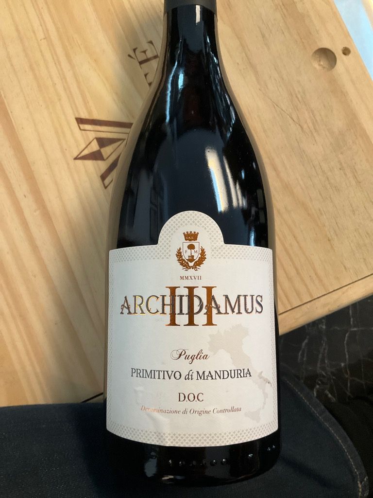 2019 Globus Wine Primitivo di Manduria Archidamus III, Italy, Puglia ...