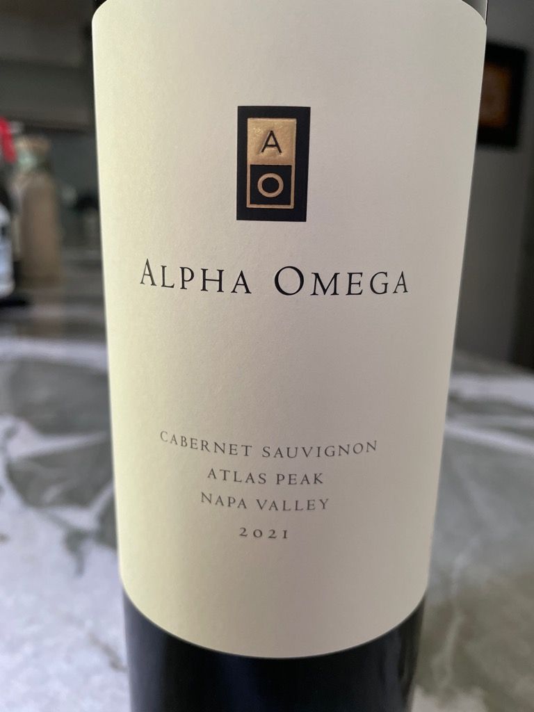 2021 Alpha Omega Cabernet Sauvignon Thomas Vineyard, USA, California ...