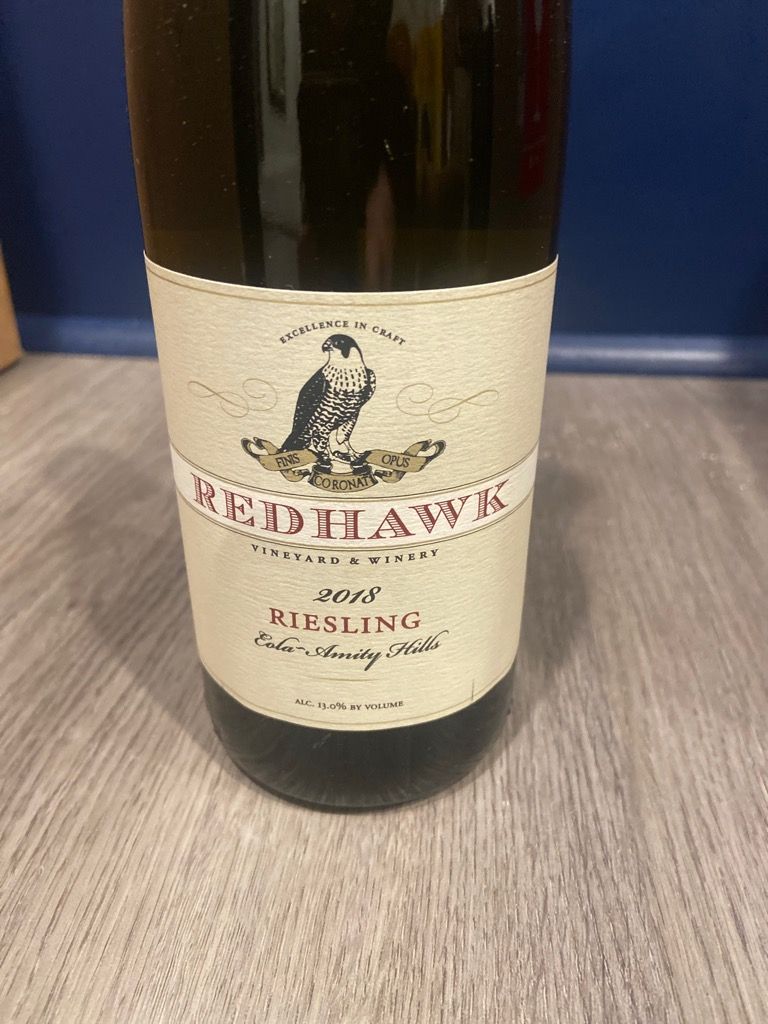 2018 Redhawk Vineyard Riesling, USA, Oregon, Willamette Valley, Eola ...