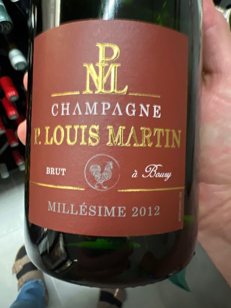 2012 P. Louis Martin Champagne Brut Millésimé, France, Champagne ...