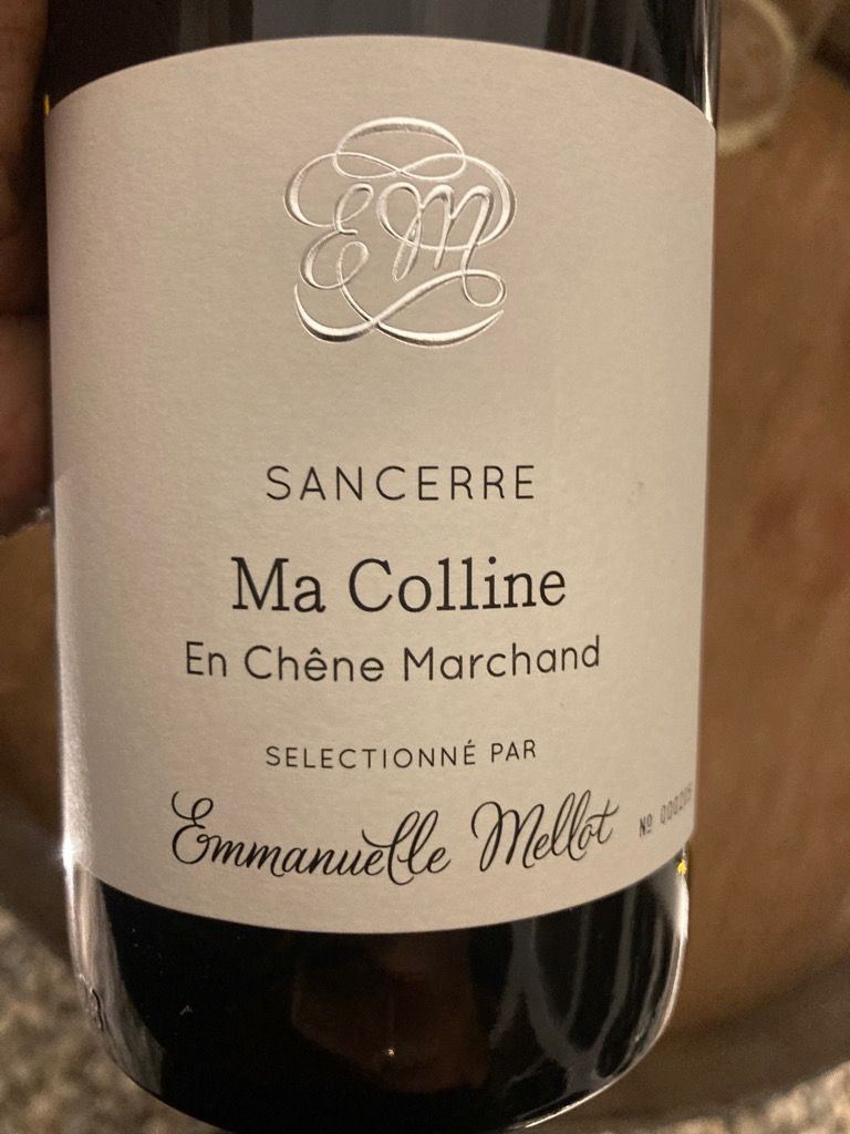 2017 Emmanuelle Mellot Sancerre Ma Colline, France, Loire Valley, Upper ...