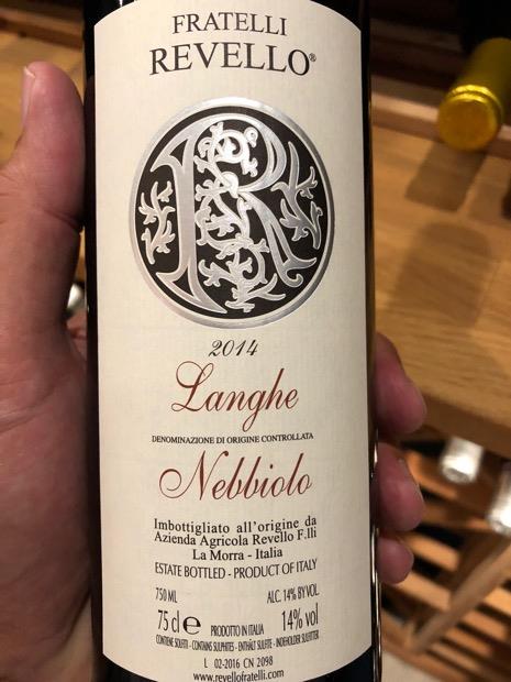 2014 Fratelli Revello Langhe Nebbiolo, Italy, Piedmont, Langhe, Langhe ...