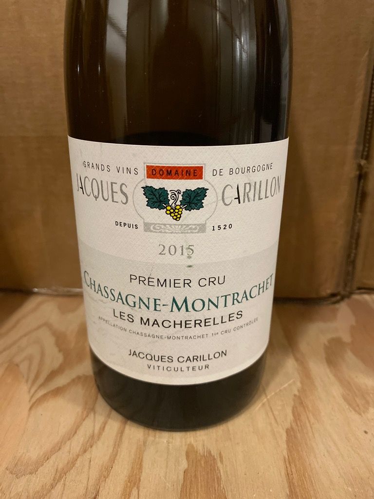 2015 Domaine Jacques Carillon Chassagne-Montrachet 1er Cru Les ...