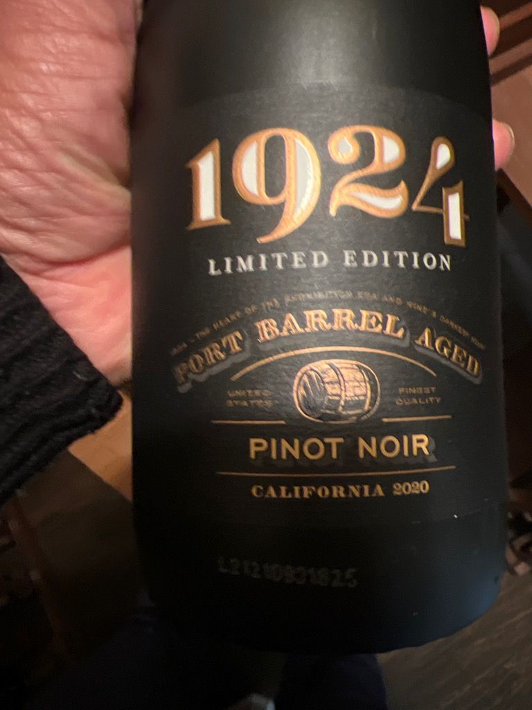 2020 Gnarly Head Pinot Noir 1924 Port Barrel Aged, USA, California ...
