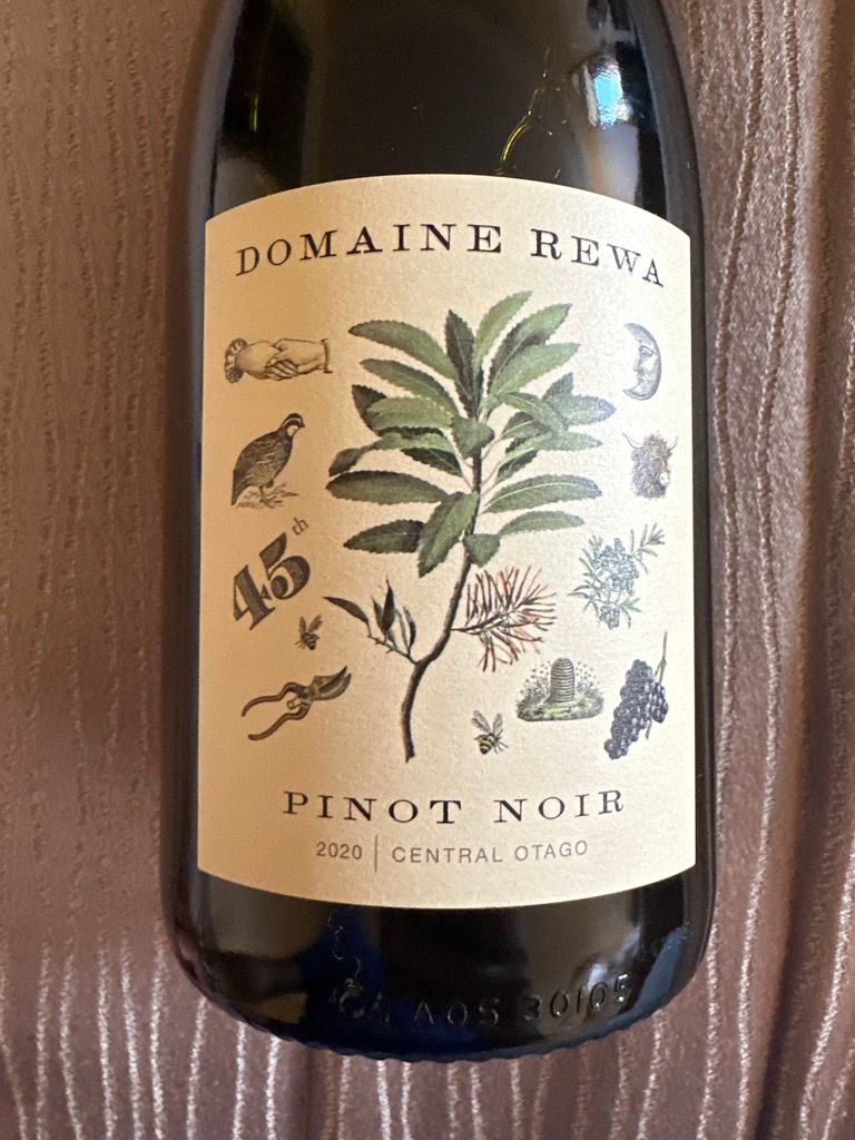 2020 Domaine Rewa Pinot Noir, New Zealand, South Island, Otago, Central ...