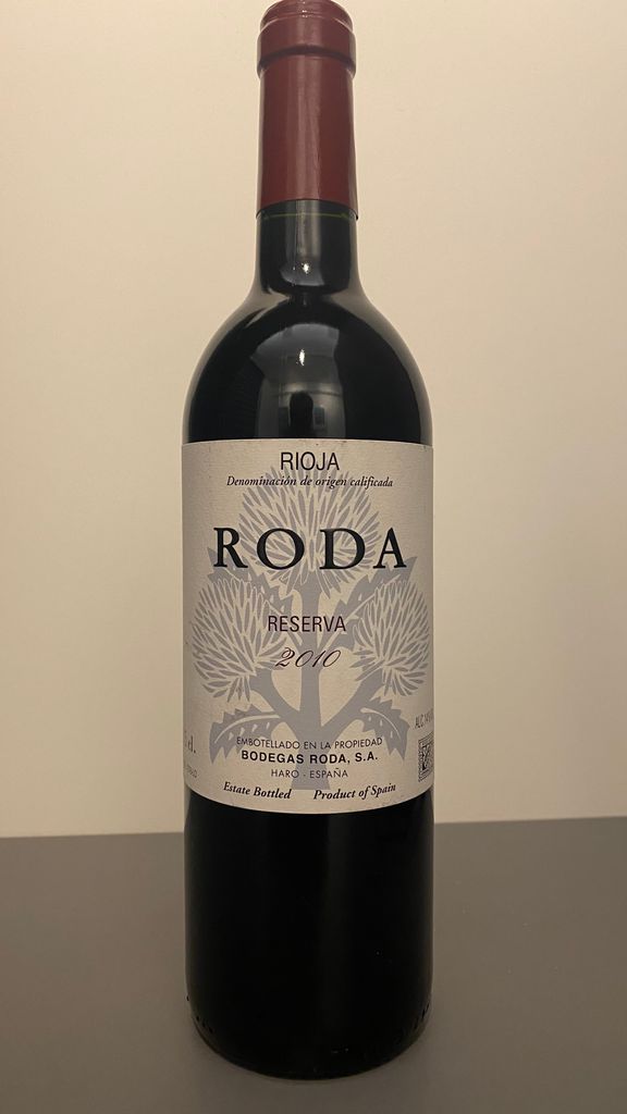 2010 Bodegas Roda Rioja Roda Reserva, Spain, La Rioja, La Rioja Alta ...