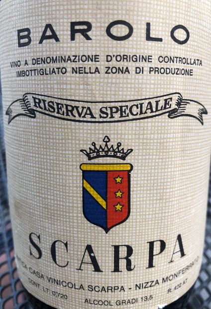 1985 Scarpa Barolo Riserva Speciale, Italy, Piedmont, Langhe, Barolo ...