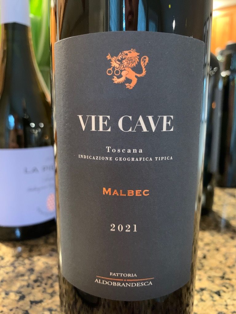 2021 Fattoria Aldobrandesca Malbec Vie Cave, Italy, Tuscany, Toscana ...