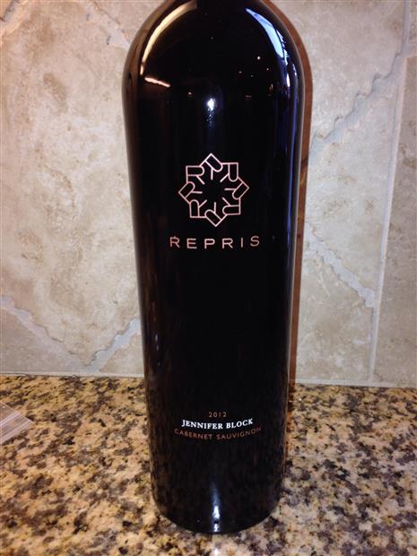 2012 Repris Cabernet Sauvignon Jennifer Block, USA, California, Sonoma ...