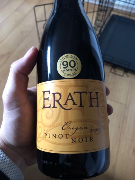 2017 Erath Pinot Noir Battle Creek Vineyards Willamette Valley, USA ...