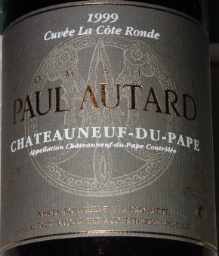 1999 Domaine Paul Autard Châteauneuf-du-Pape Cuvée La Cote Ronde ...