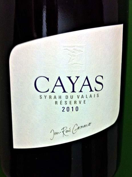 2010 Jean-René Germanier Syrah Cayas Réserve, Switzerland, Valais - CellarTracker
