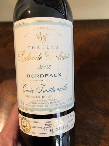 2004 Château Lalande-Labatut Cuvée Prestige, France, Bordeaux ...