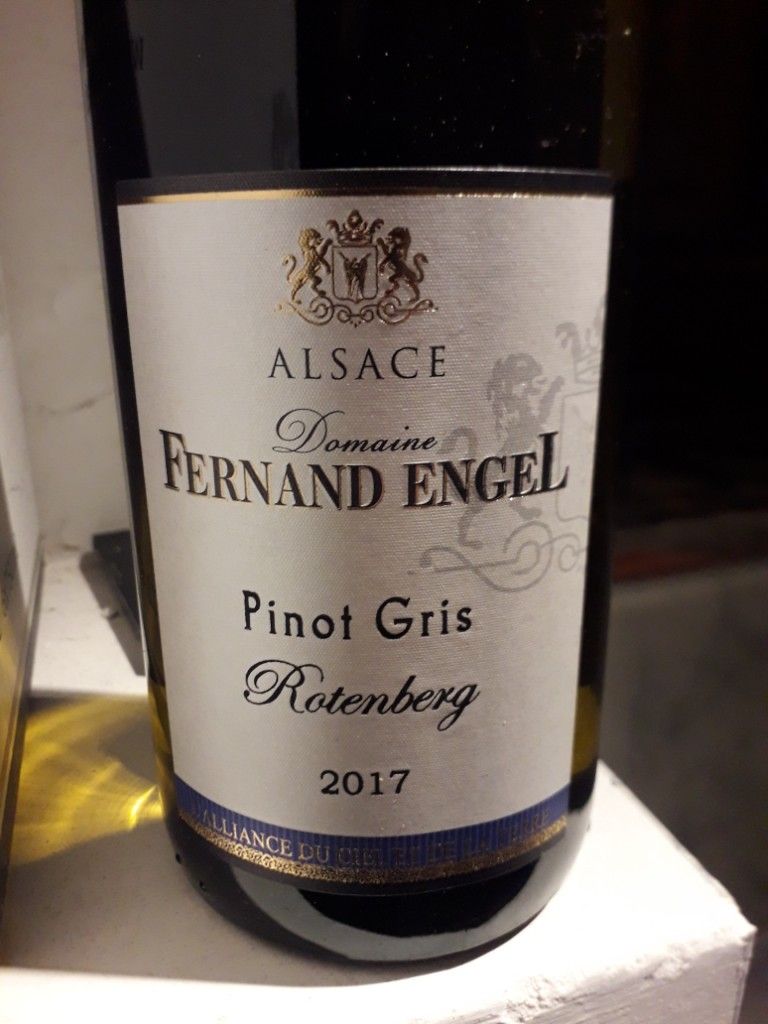 2017 Domaine Fernand Engel Pinot Gris Rotenberg, France, Alsace ...