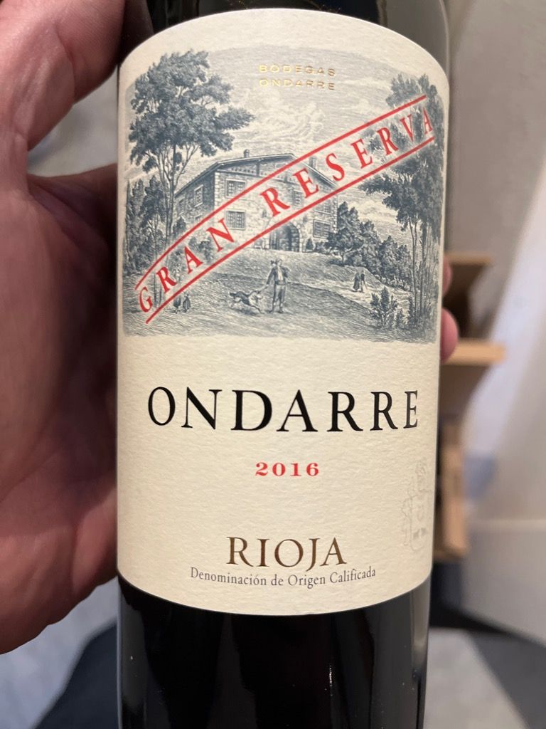 2016 Bodegas Ondarre Rioja Gran Reserva, Spain, La Rioja, Rioja ...