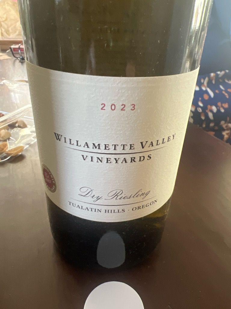2023 Willamette Valley Vineyards Dry Riesling, USA, Oregon, Willamette ...