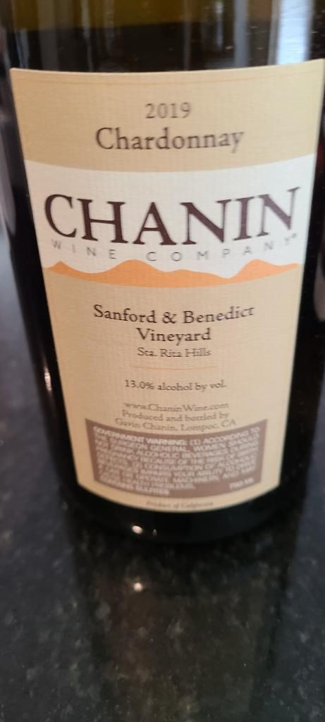 2019 Chanin Chardonnay Sanford & Benedict Vineyard, USA, California ...