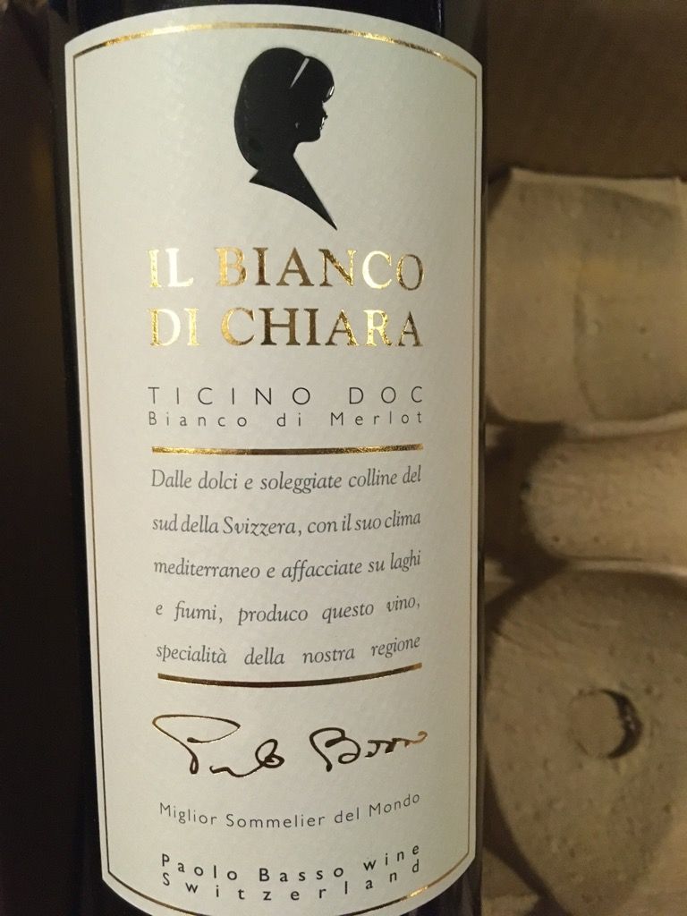 2020 Paolo Basso Merlot Il Bianco di Chiara, Switzerland, Ticino ...