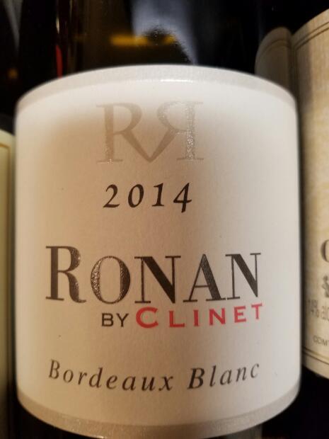 2014 Ronan by Clinet Bordeaux Blanc, France, Bordeaux - CellarTracker