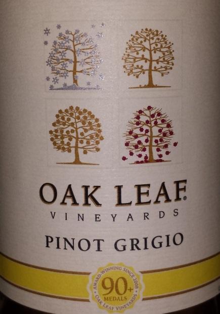 NV Oak Leaf Vineyards Pinot Grigio, USA, California - CellarTracker