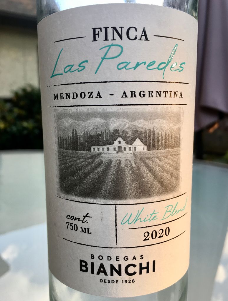 2020 Bodegas Bianchi White Finca Las Paredes, Argentina, Mendoza ...