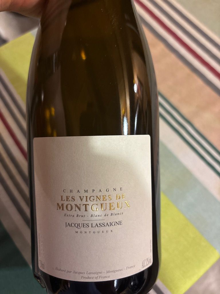 NV Jacques Lassaigne Champagne Blanc de Blancs Brut Nature Les Vignes ...