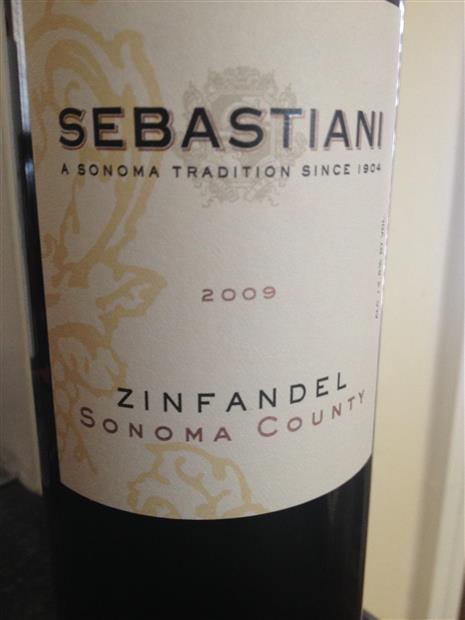 2009 Sebastiani Vineyards & Winery Zinfandel Sonoma County, USA ...