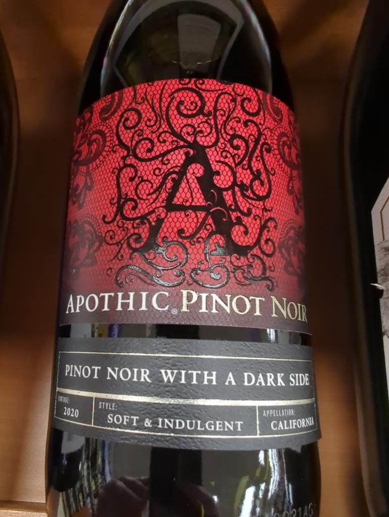 2020 Apothic Pinot Noir, USA, California - CellarTracker