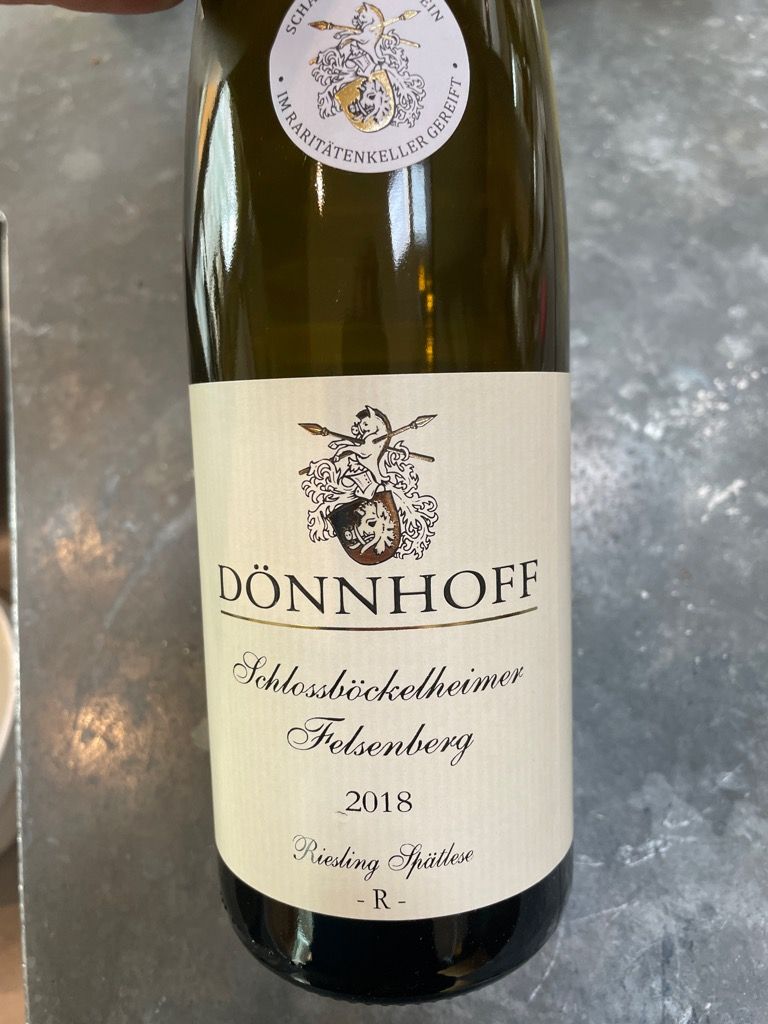 2018 Dönnhoff Schloßböckelheimer Felsenberg Riesling Spätlese R ...
