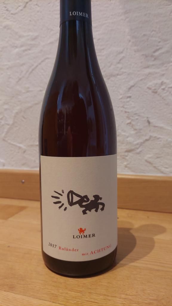 2018 Loimer Ruländer mit ACHTUNG, Austria - CellarTracker