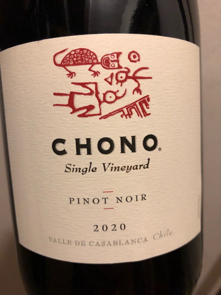 2020 Chono Pinot Noir Single Vineyard, Chile, Casablanca Valley ...