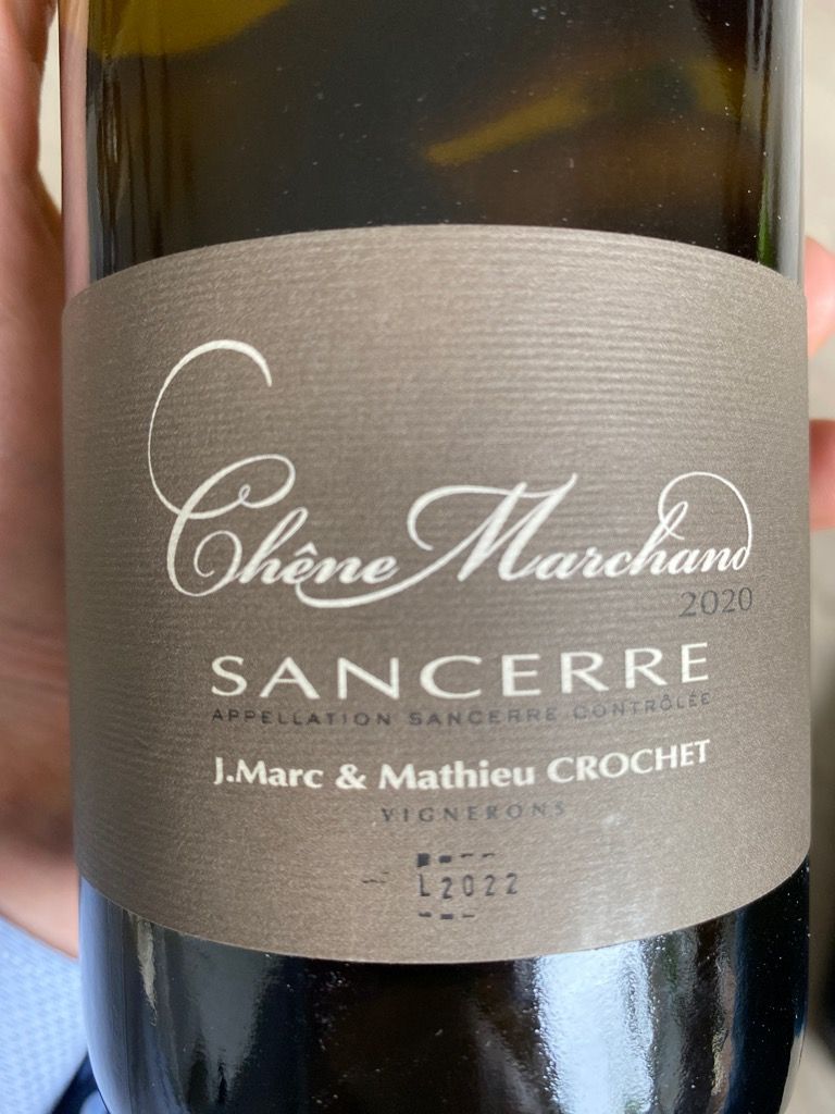 2020 Jean-Marc Crochet Sancerre Le Chêne Marchand, France, Loire Valley ...